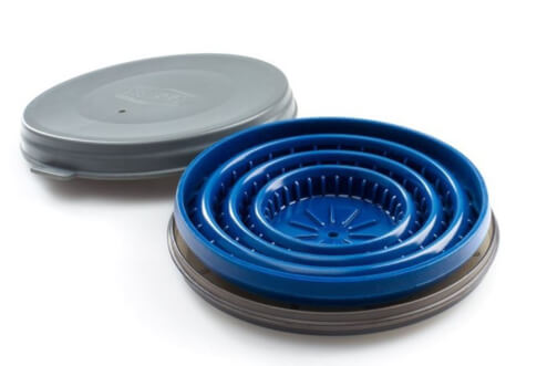 Składany lejek do parzenia kawy dla podróżującychI Collapsible Java Drip GSI Outdoors niebieski ...